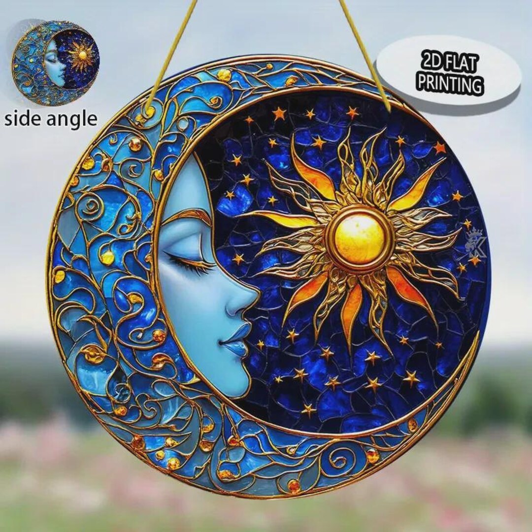 Musical Fairy Vibrant Note Suncatcher Stained Glass Effect Hanging ...