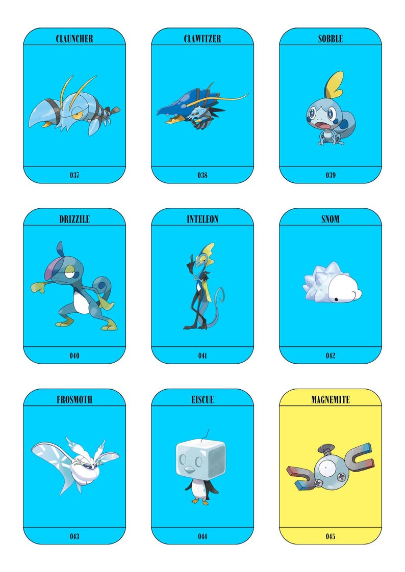 Pokemon MEGA EVOLUTION Card Binder Placeholders With Pictures - Etsy
