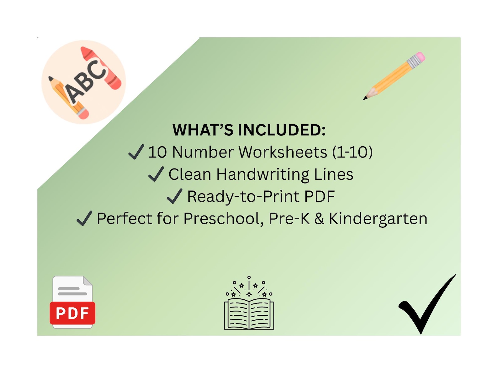 Numbers 1–10 Tracing Worksheets | Preschool Number Practice | Printable ...
