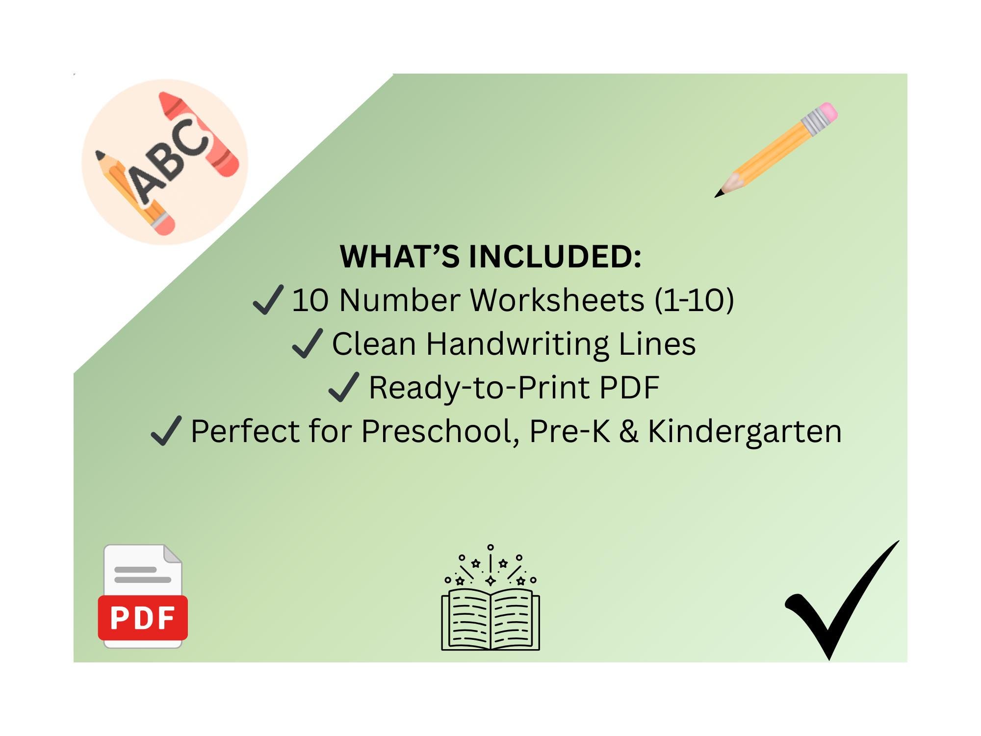 Numbers 1–10 Tracing Worksheets | Preschool Number Practice | Printable ...