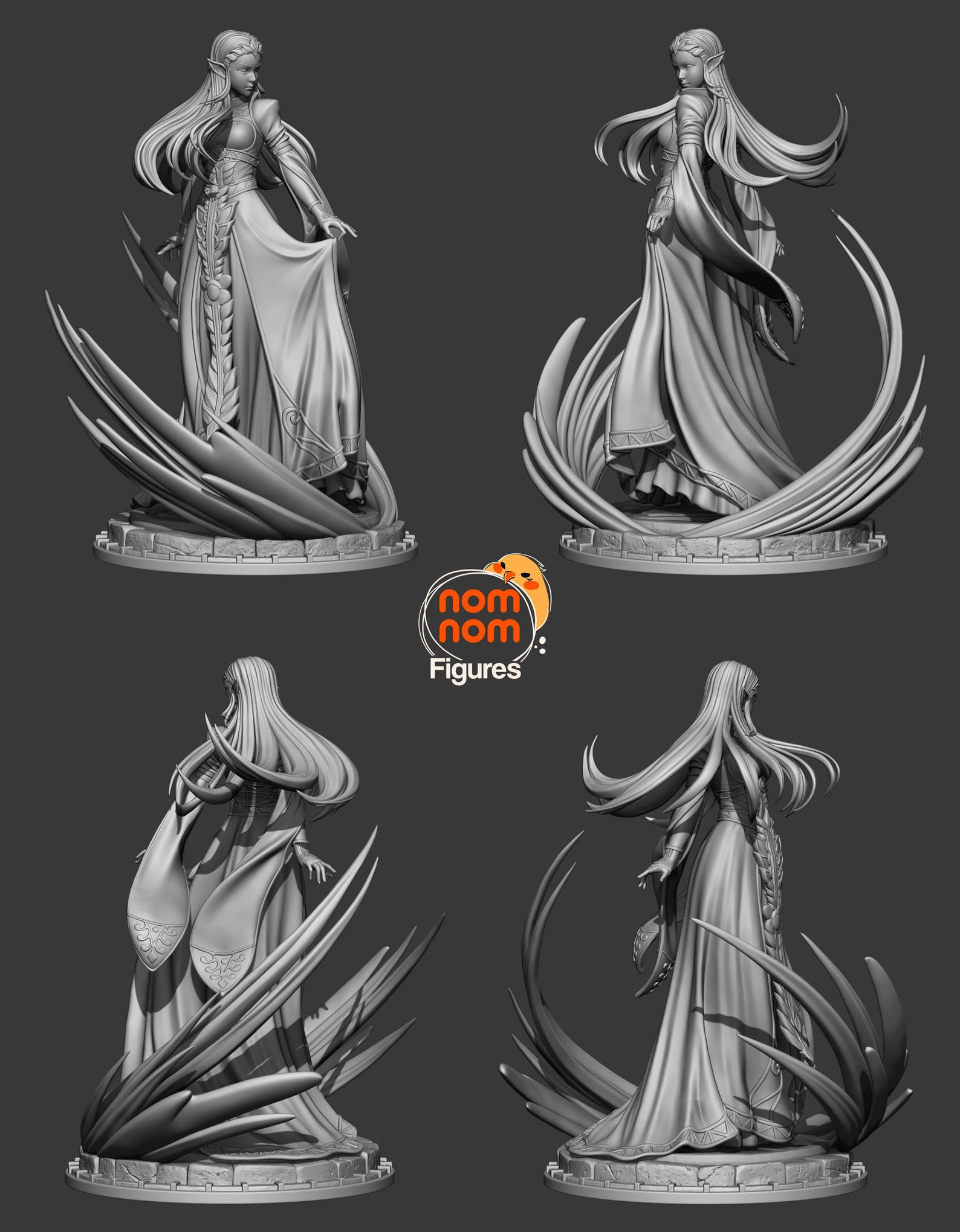 Princess Zelda Figurine | Breath of the Wild, 3D Printed Resin Model ...
