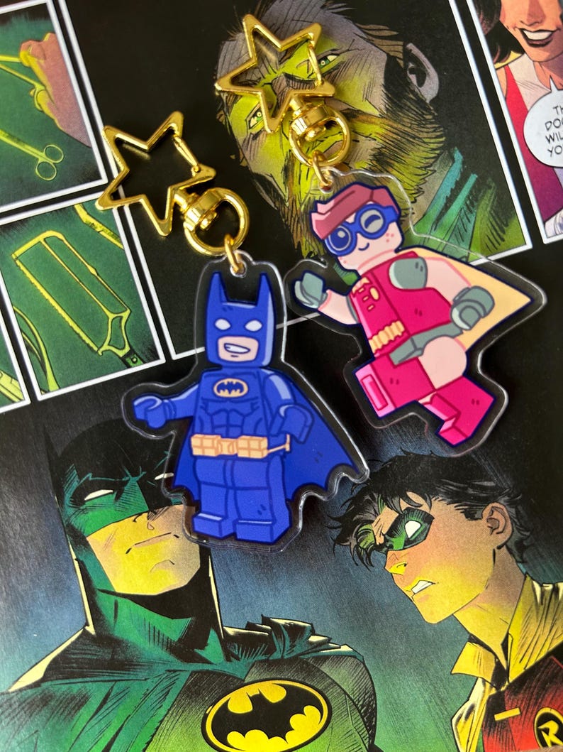 Lego DC Keychains - Etsy