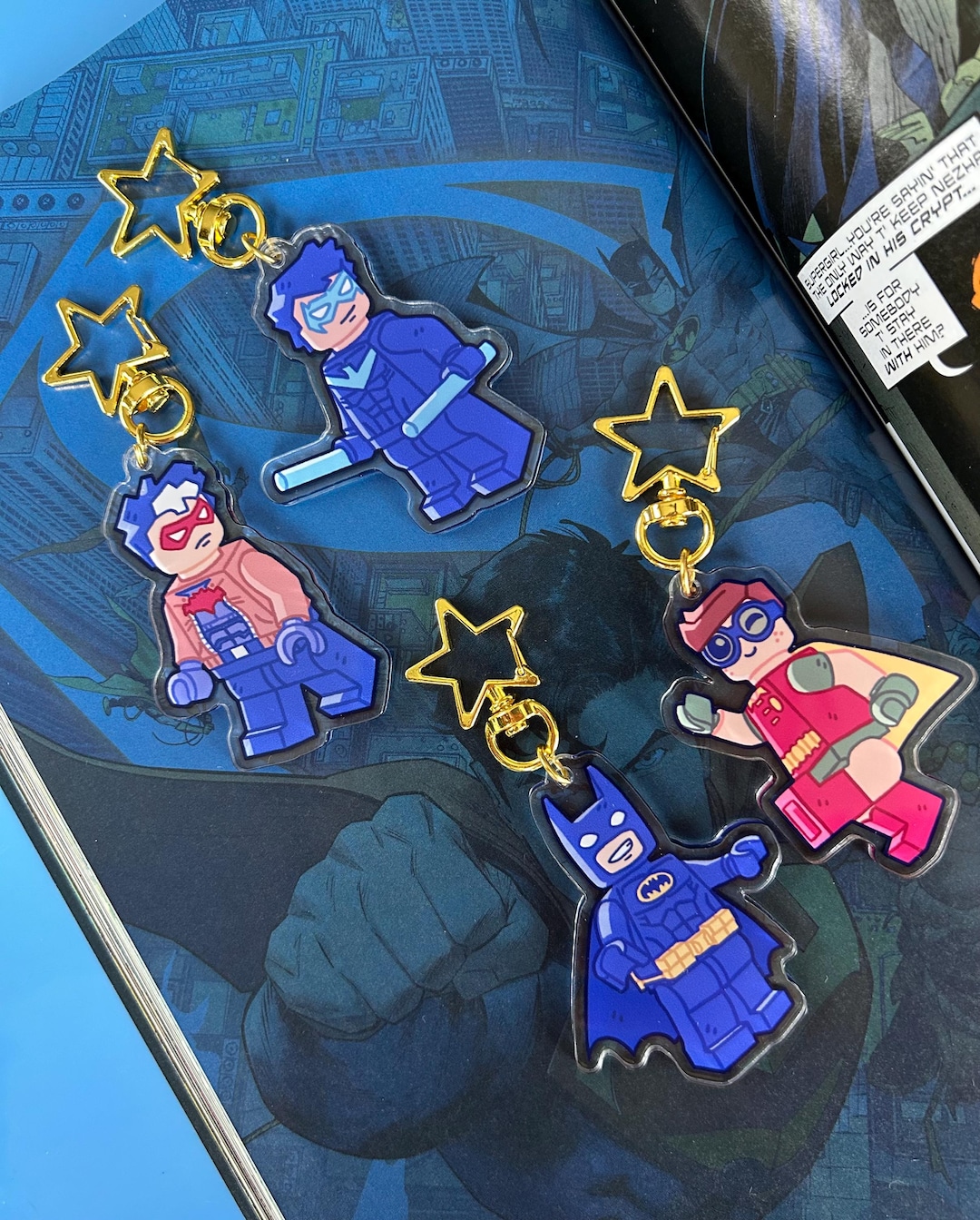 Lego DC Keychains - Etsy Australia