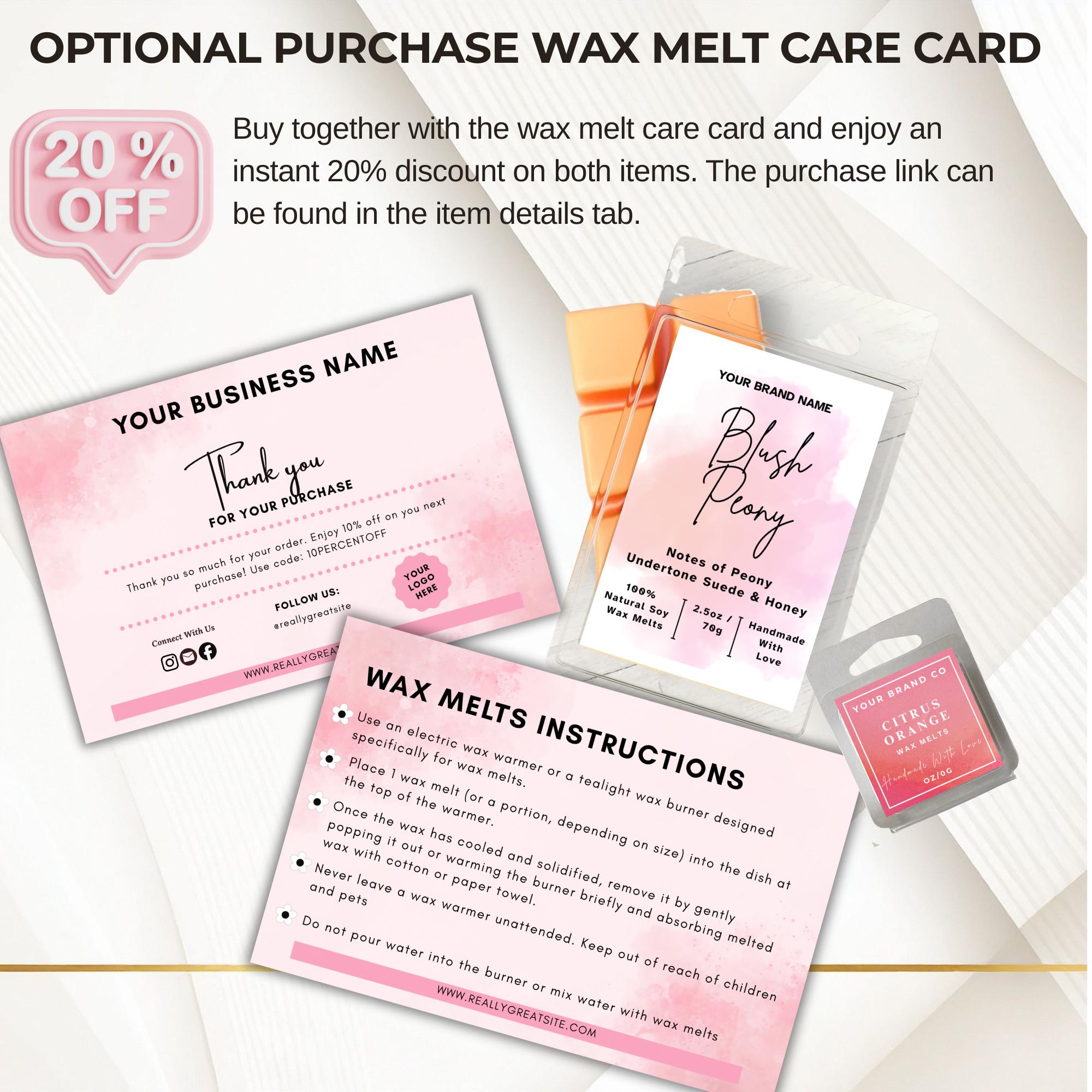 Wax Melt Label Template Canva, Modern Branding (digital Download) - Etsy
