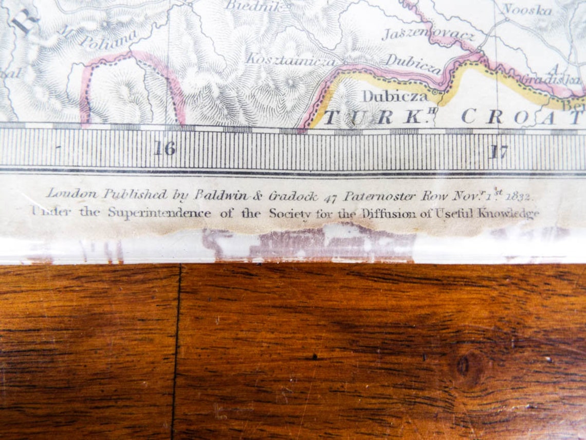 Antique 1832 Original Map Germany IV Austrian Dominions I - Etsy