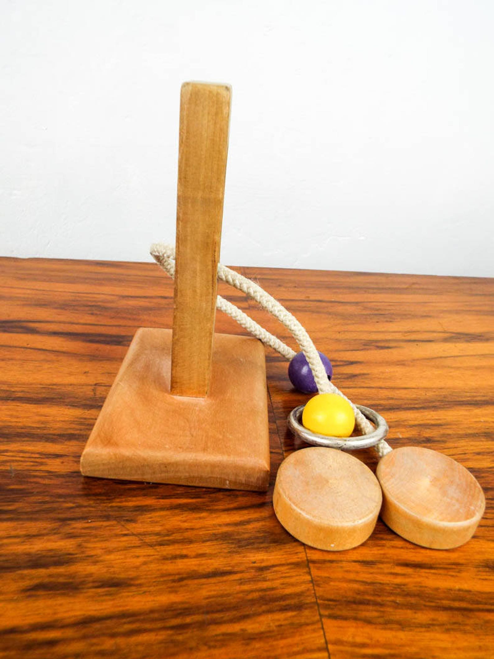 Vintage 1970s Lumberjack Toys Stumps Wooden Brain Teasers Office Desk ...