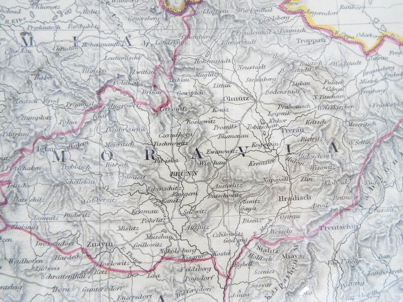 Antique 1832 Original Map Germany IV Austrian Dominions I Baldwin and ...