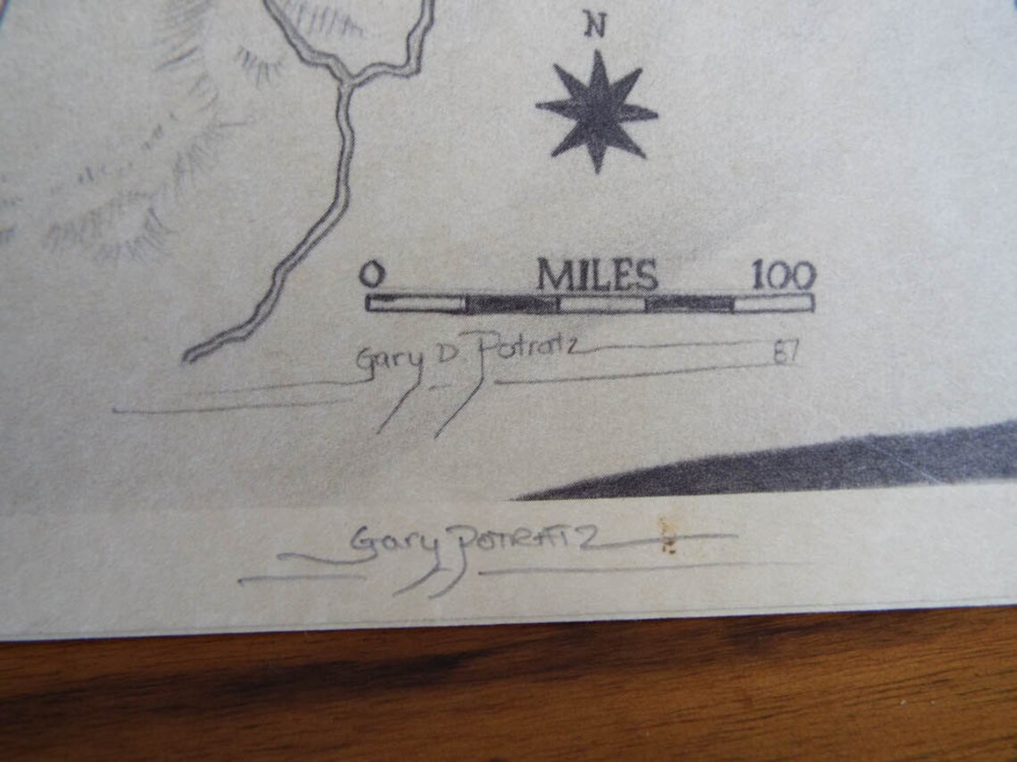 Vintage Limited Edition Gary Potratz Signed Print of Thunder Rolling in ...