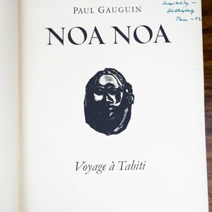 1947 Vintage Art Book Paul Gauguin Noa Noa Voyage De Tahiti Sweden ...