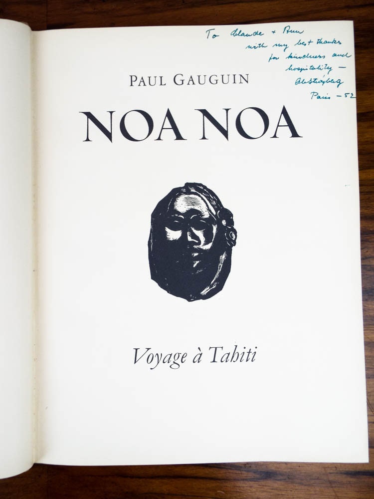 1947 Vintage Art Book Paul Gauguin Noa Noa Voyage De Tahiti Sweden ...