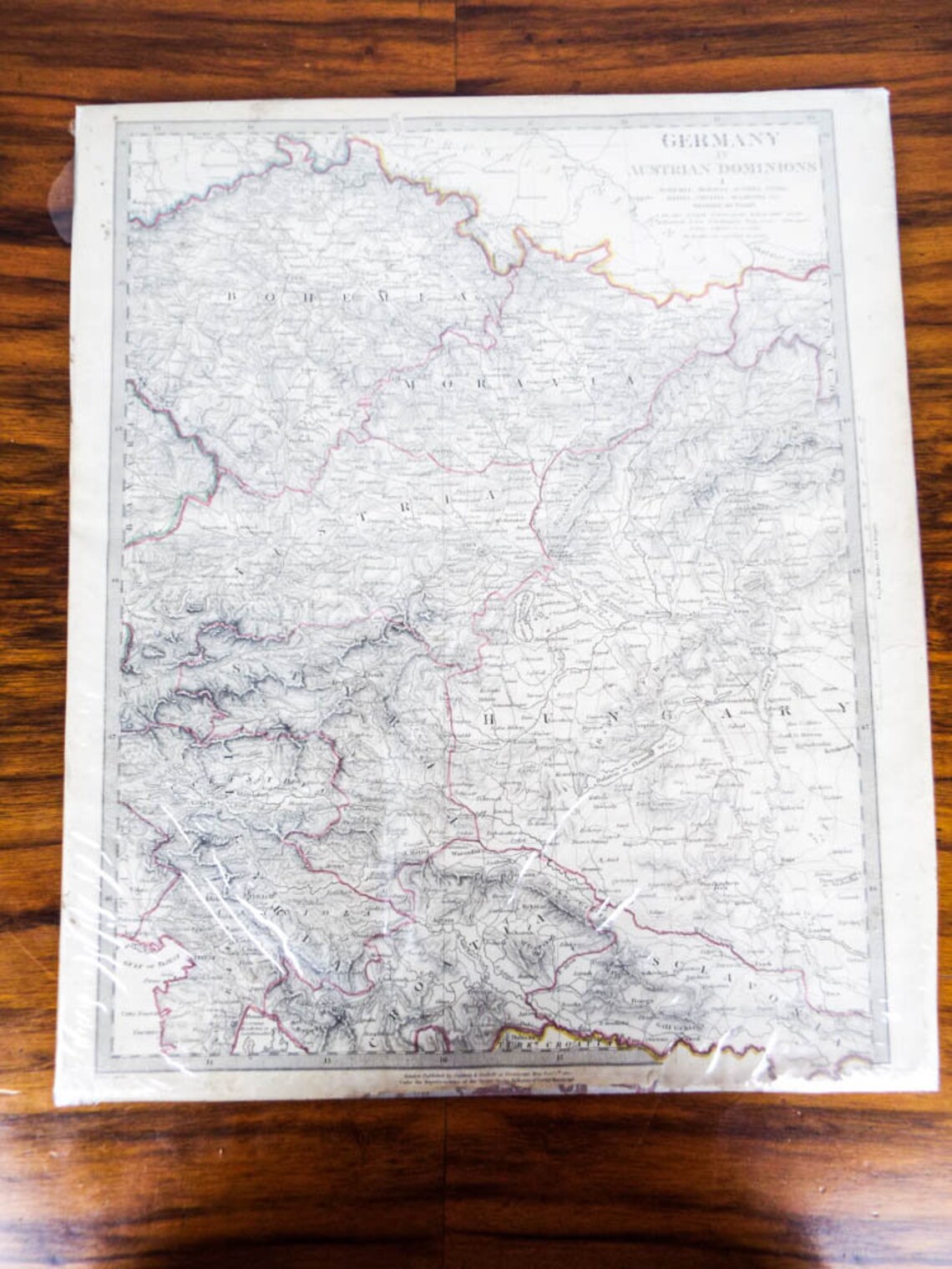 Antique 1832 Original Map Germany IV Austrian Dominions I - Etsy