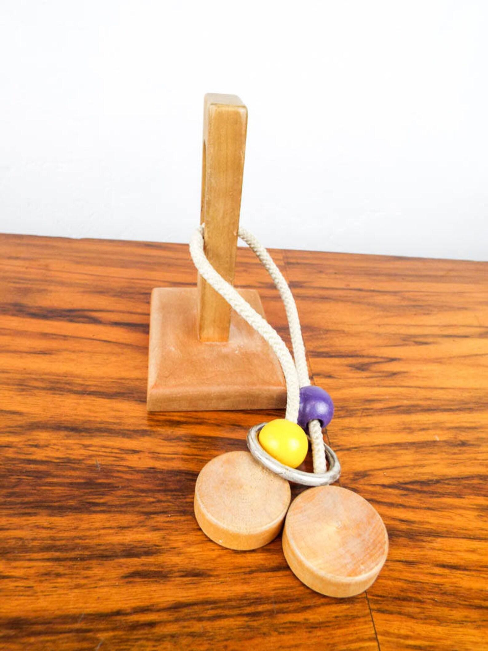 Vintage 1970s Lumberjack Toys Stumps Wooden Brain Teasers Office Desk ...