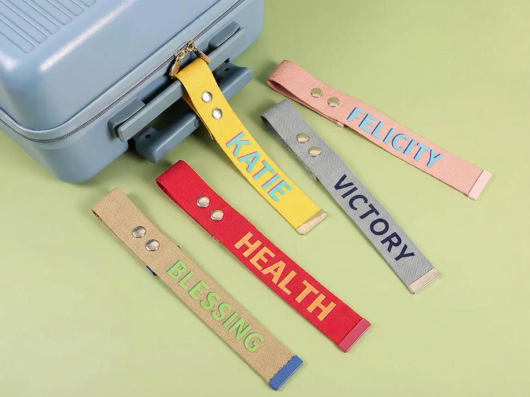 Custom Logo Luggage Strap, Personalized Luggage Tag, Travel Accessories ...