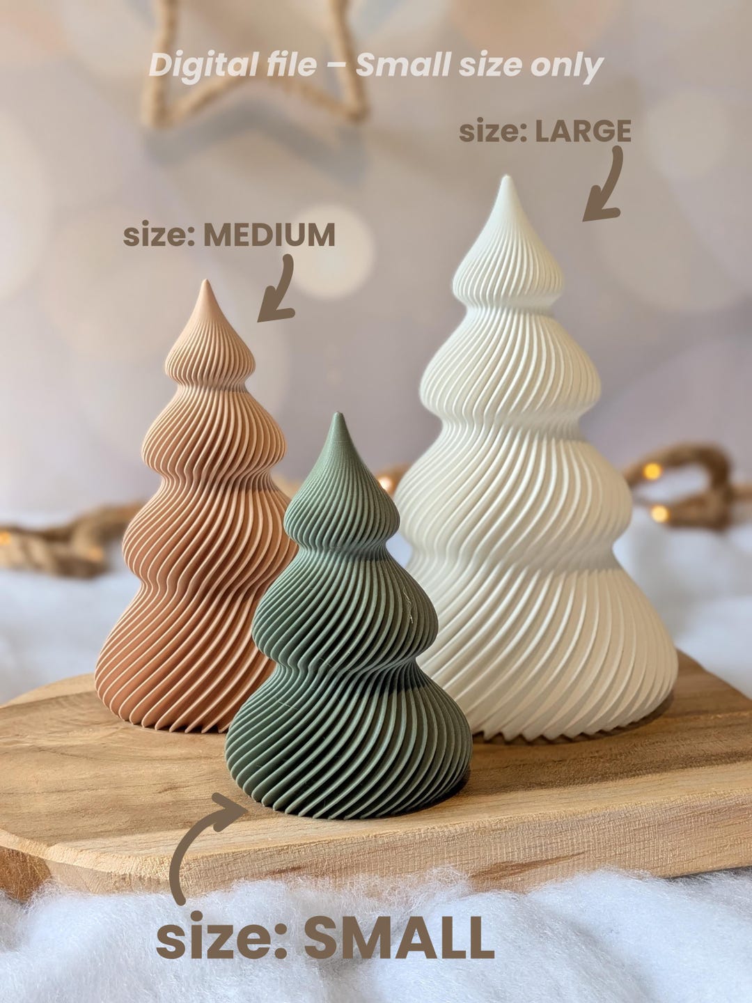 Christmas Tree STL – Small Size | Vase Mode LED Tealight Holder | 3D ...