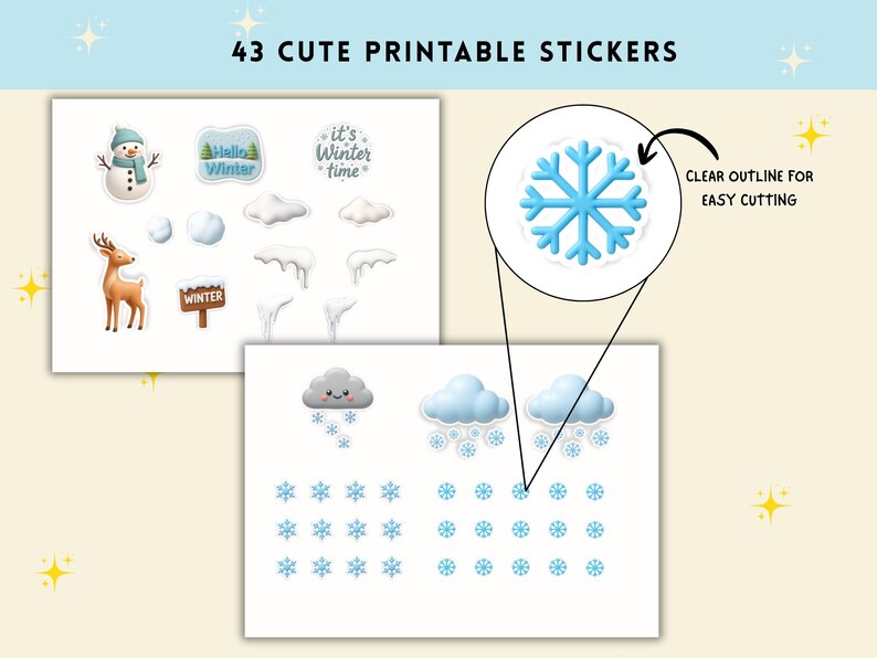 Winter Scene Activity for Kids | Preschool Cut and Paste, Fine Motor ...