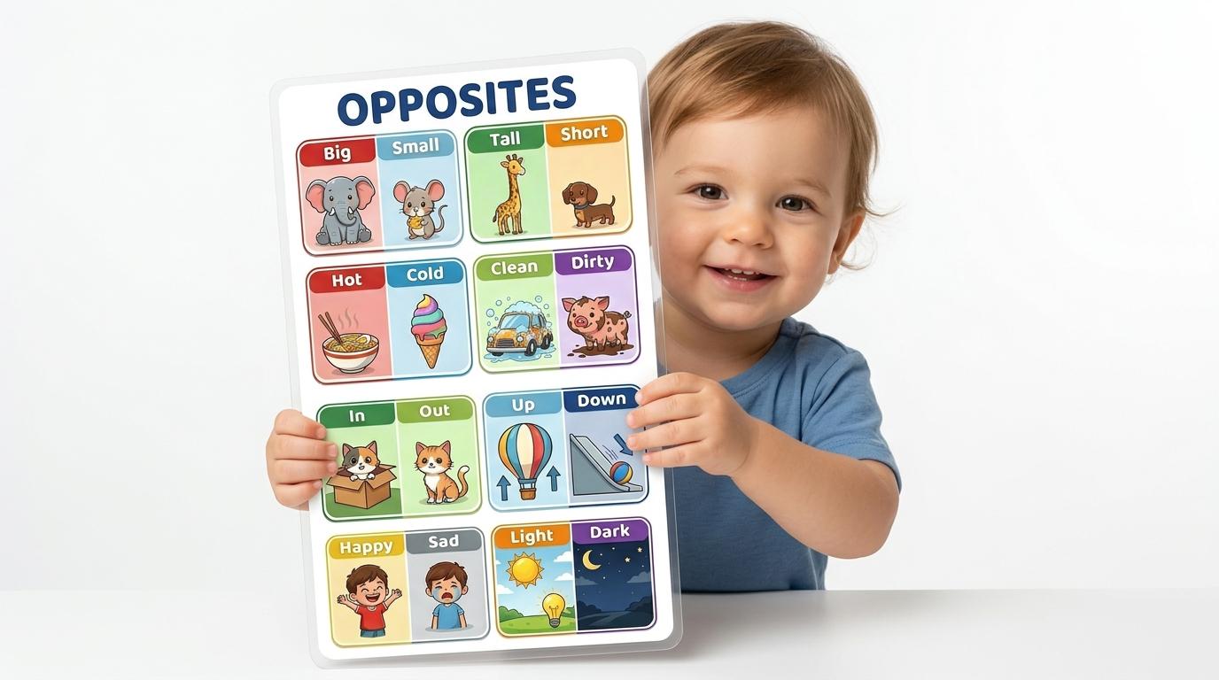 64 Opposites Mega Bundle, Montessori Preschool Posters, Toddler Visual ...