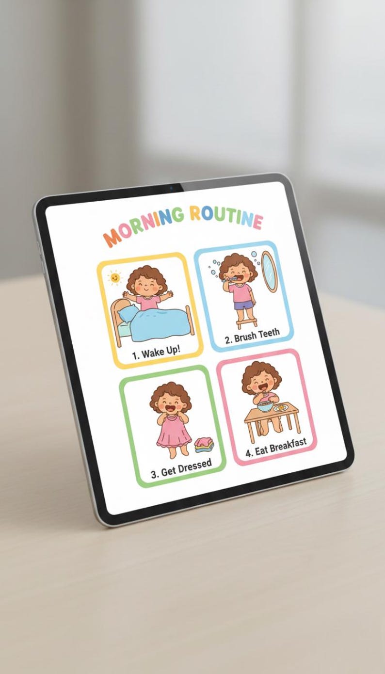 Toddler Daily Visual Routine Chart & Activities Pack | Preschool ...