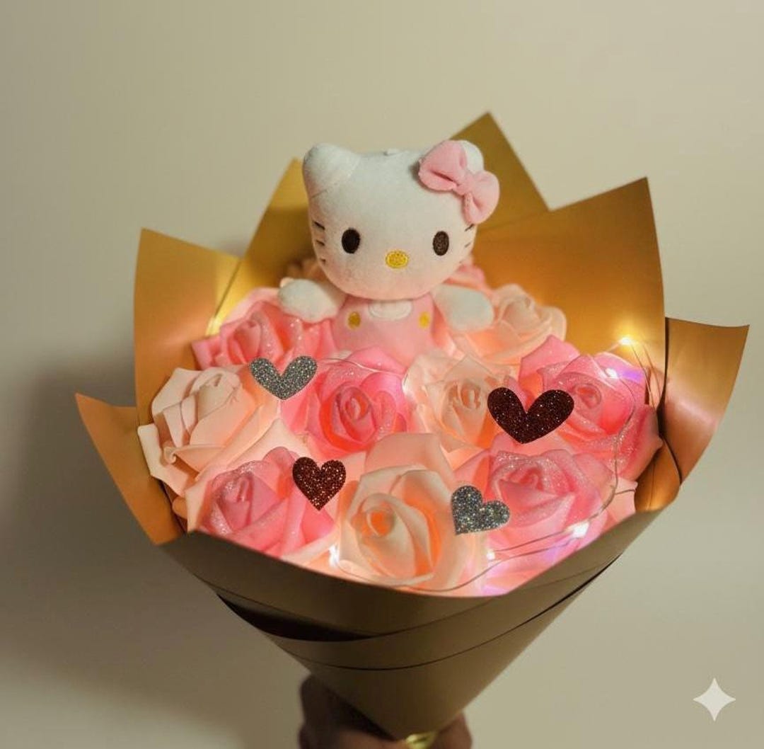 Hello Kitty Valentines Day Eternal Flowers -long Distance Relationship ...