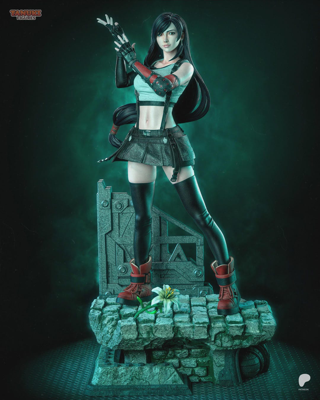 Tifa Lockhart Figure Final Fantasy VII – 3D Printed Resin Diorama Video ...