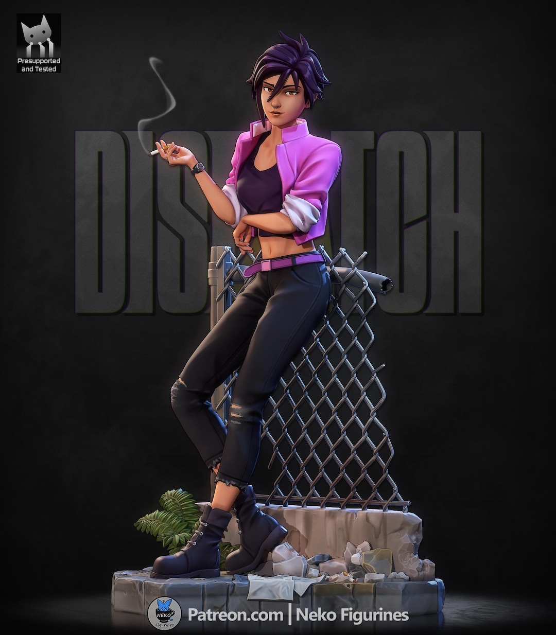 Invisigal Figure Dispatch Game Figure – 3D Printed Resin Diorama - Etsy