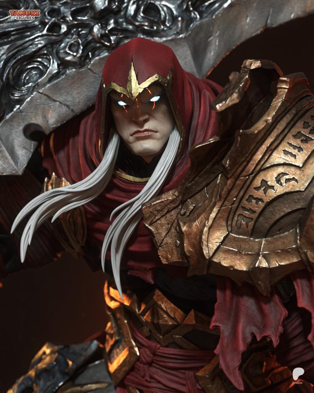 War Darksiders Figure – 3D Printed Resin Diorama Video Game Figure - Etsy