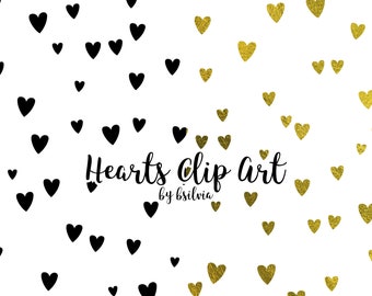 Hearts Confetti Backgrounds Paper Pack Valentine's Day | Etsy