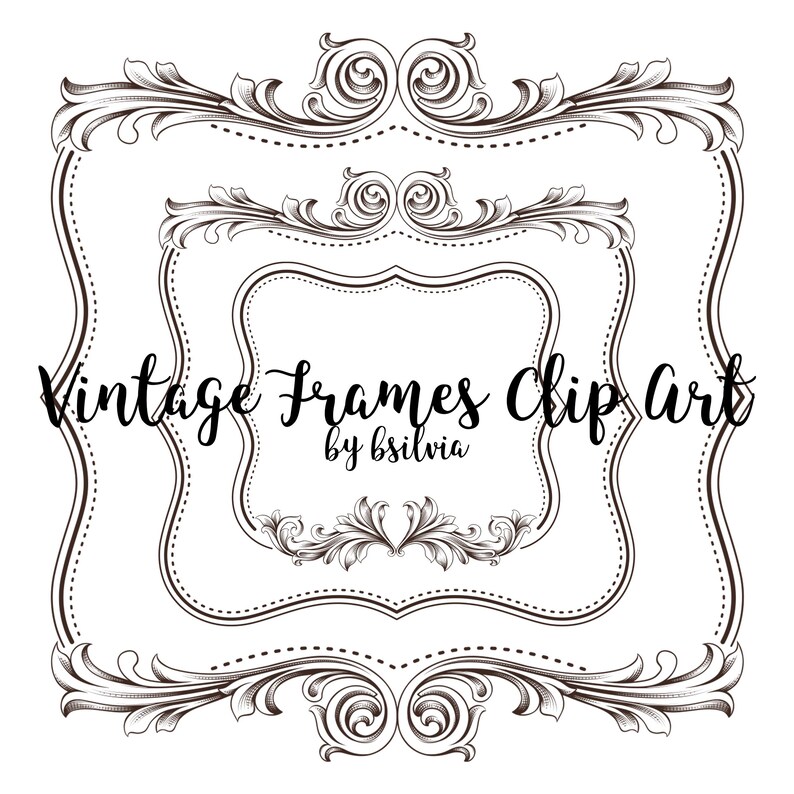 Vintage Frames Transparent PNG Files, Frames Vector Files (EPS), Vintage Frames Clip Art ...