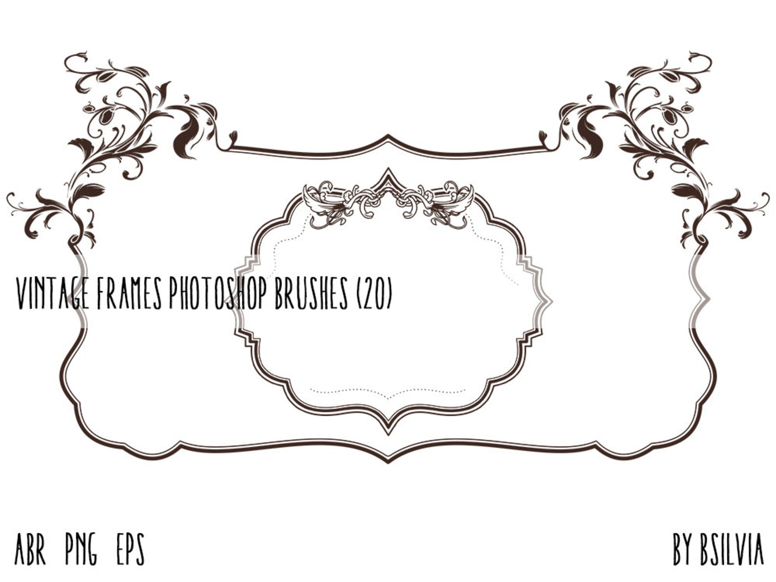 Photoshop Brushes Pack Vintage Frames, Vintage Frames Transparent PNG ...