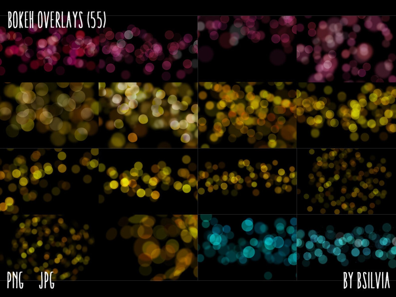 Bokeh Overlays 55 Bokeh Overlays Bokeh Textures Instant - Etsy