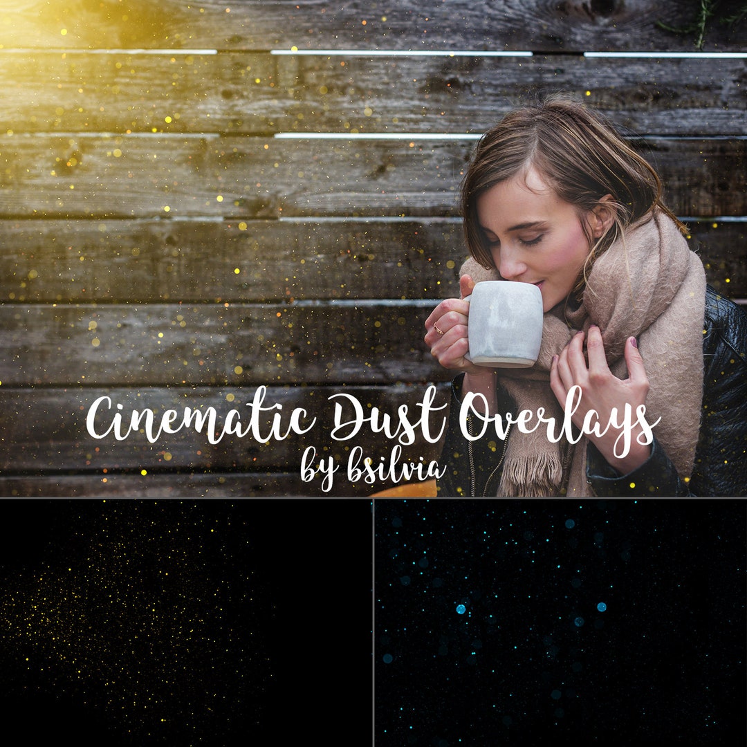 50 Cinematic Dust Photo Overlays, Bokeh Digital Backdrop, Cinematic ...
