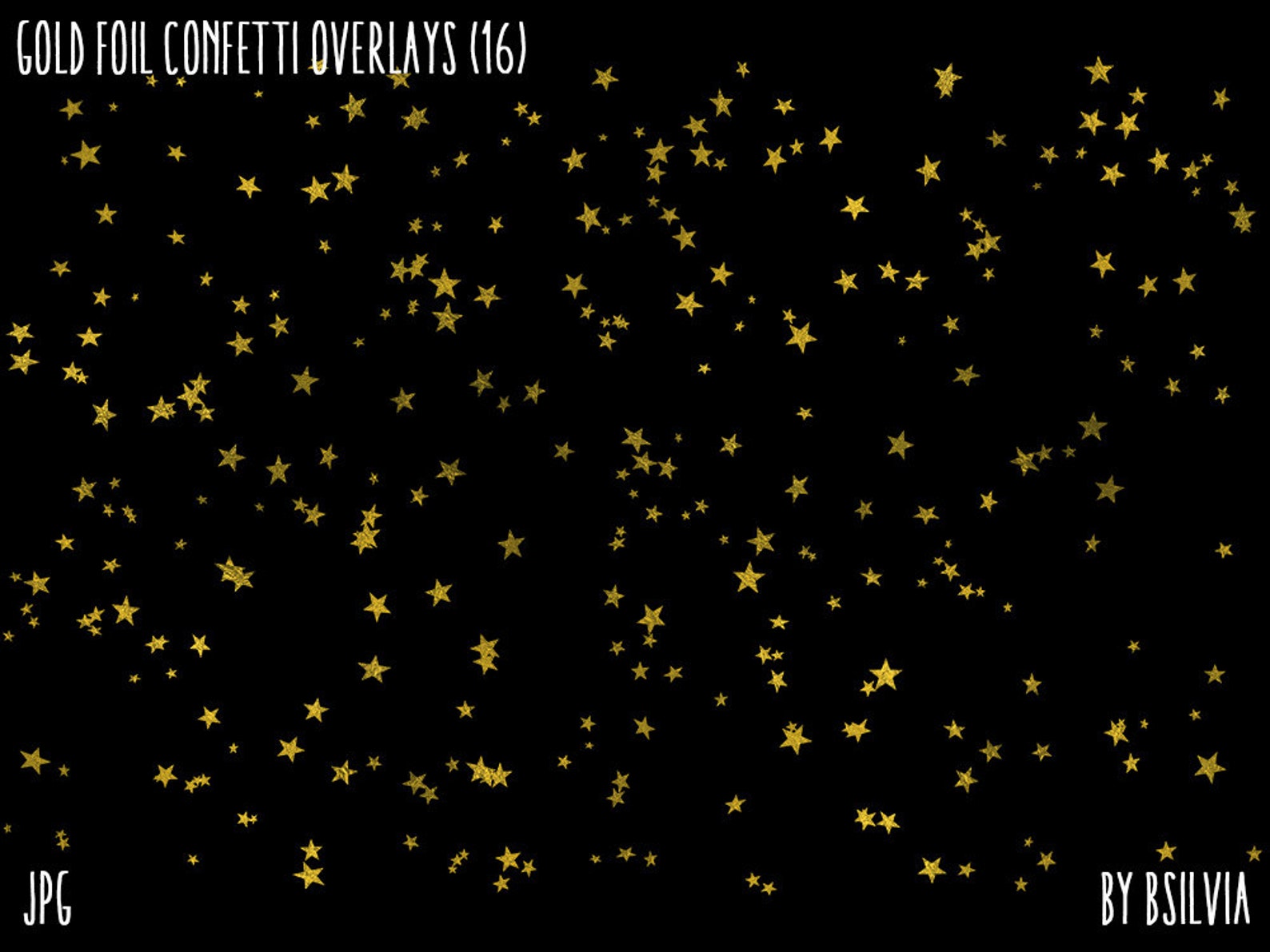 Gold Foil Confetti Clipart Overlays, Gold Confetti Clipart, Transparent ...