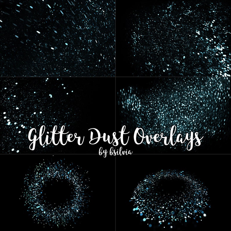 Glitter Dust Overlays, Glitter Texture Overlays, Glitter Bokeh Overlays ...
