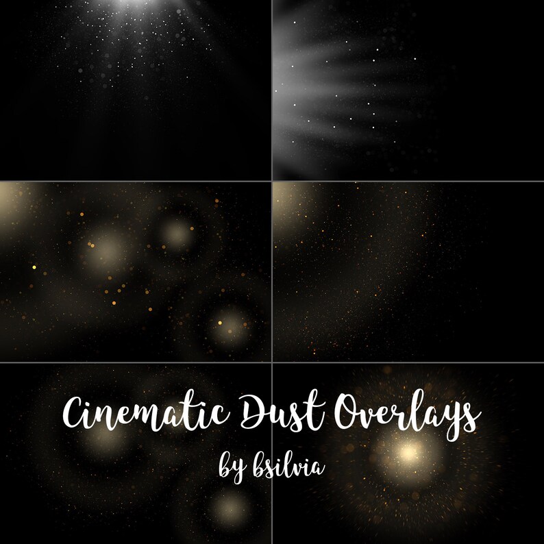 50 Cinematic Dust Photo Overlays Bokeh Digital Backdrop - Etsy