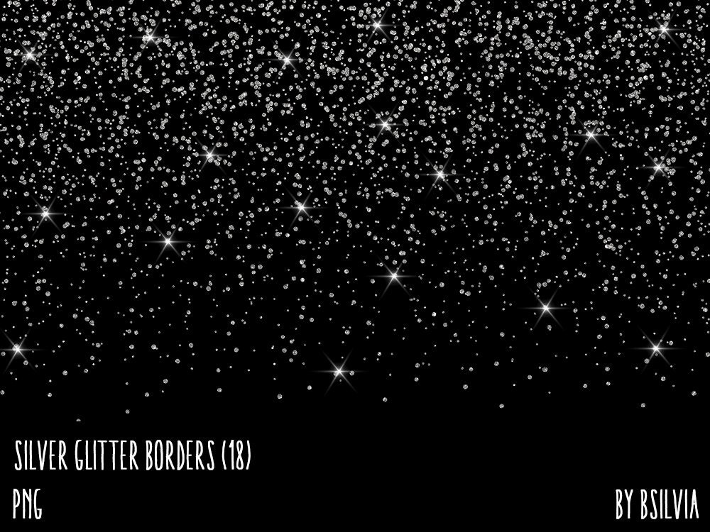 Silver Glitter Png