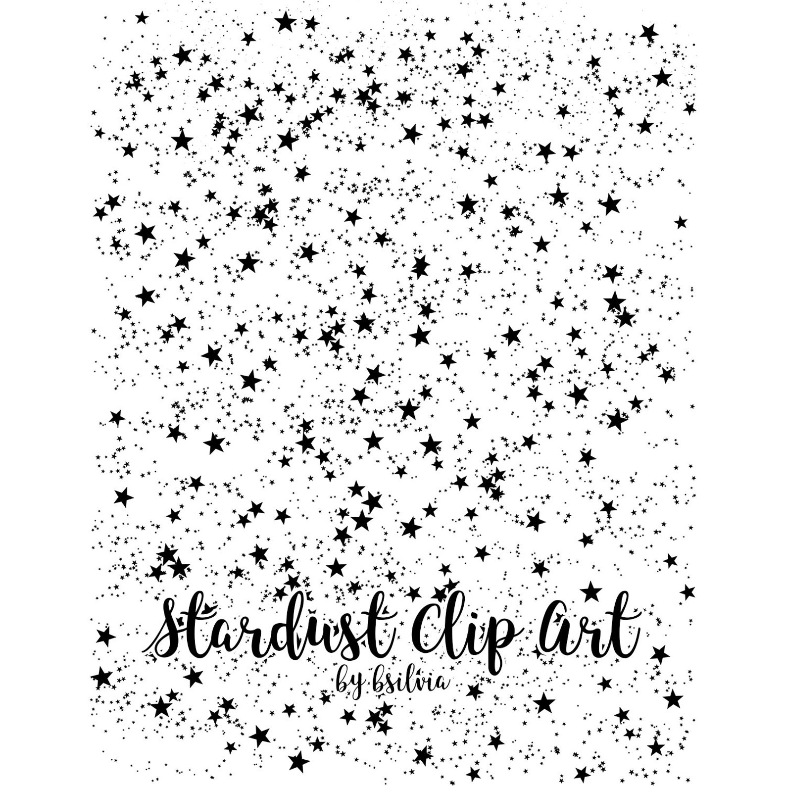 Stardust Clip Art Stars Transparent PNG Files Stars - Etsy