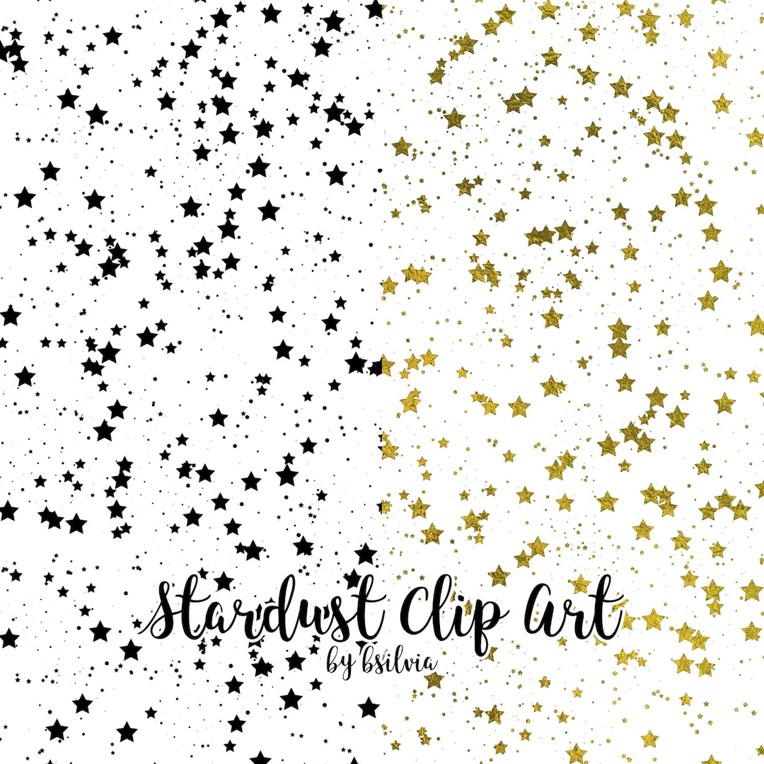 Stardust Clip Art, Stars Transparent PNG Files, Stars Overlays, Magic ...