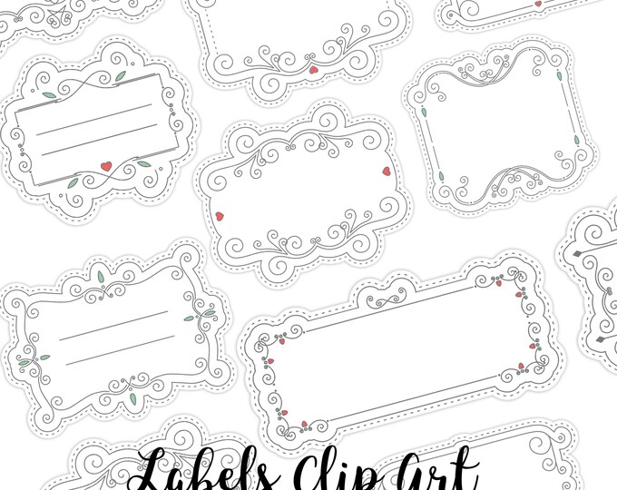 Printable Labels Clip Art Images, Scrapbook Clip Art, Royalty-free ...