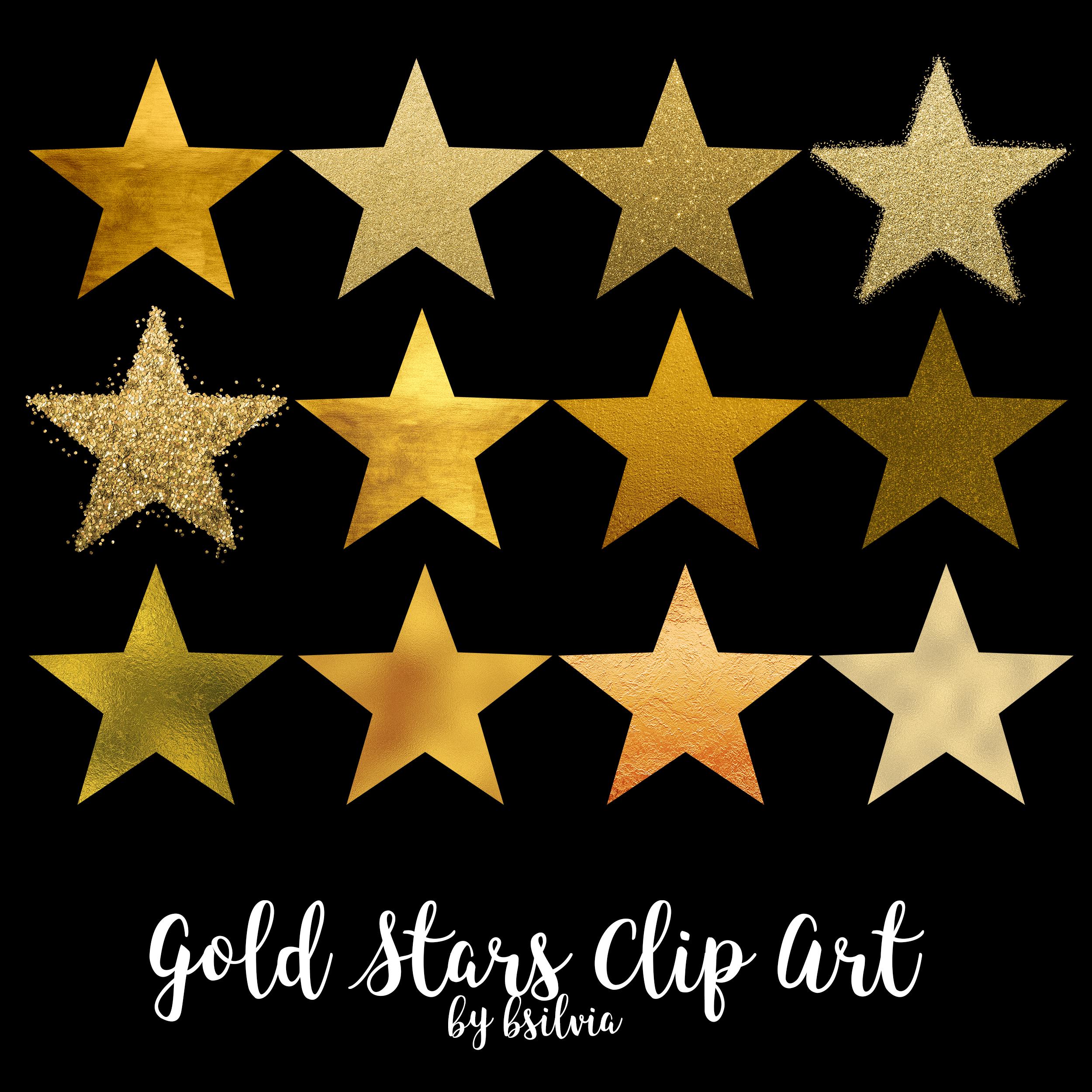 Gold Stars Clipart, Sparkly Glitter Gold Stars Transparent PNG, Gold ...