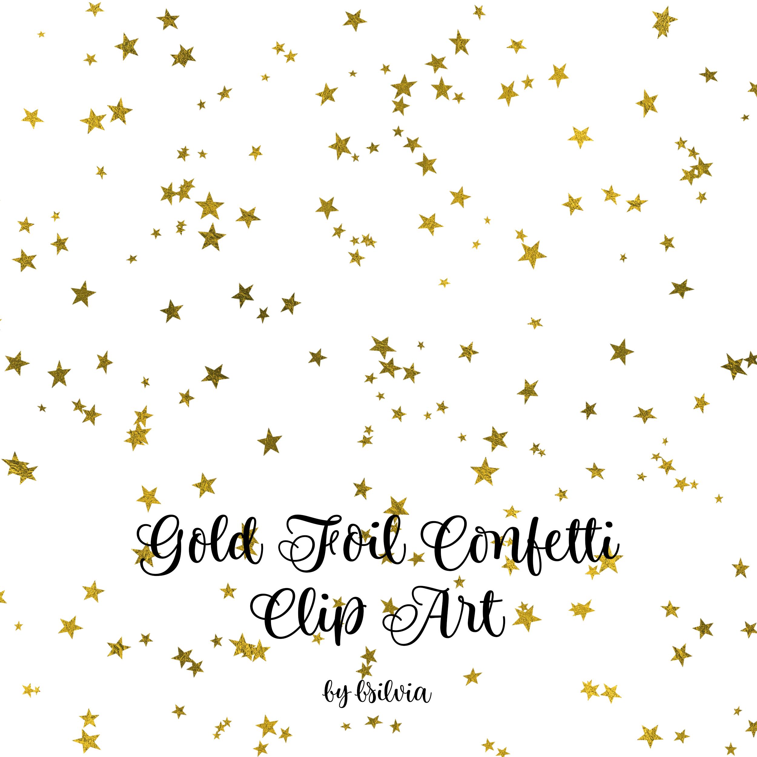 Gold Foil Confetti Clipart Overlays, Gold Confetti Clipart, Transparent ...