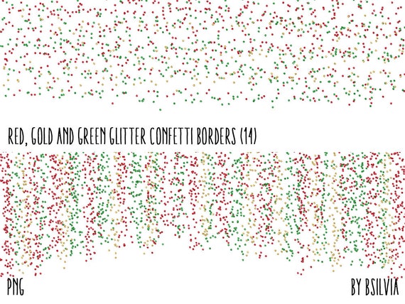 Magnificent Mongolian Green Confetti Clipart