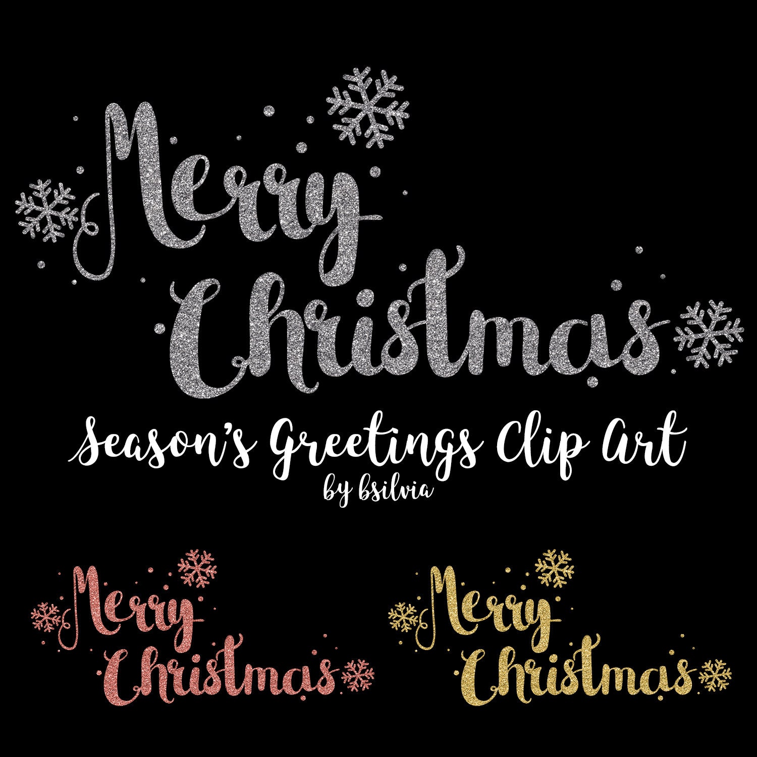 Season's Greetings Clip Art, Christmas Word Art Transparent PNG Files ...