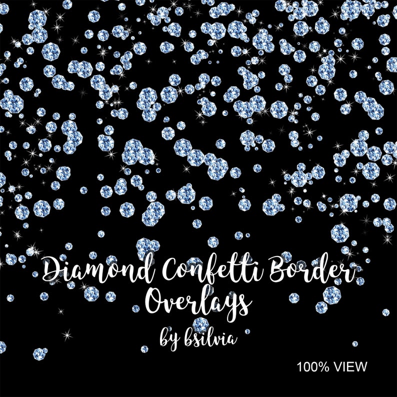 Diamond Confetti Overlays, Diamond Transparent PNG Files, Diamond ...
