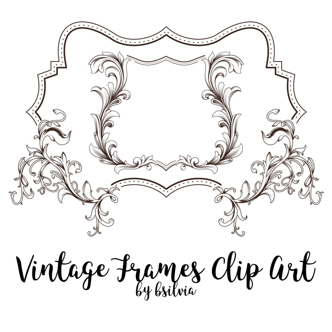 Vintage Frames Transparent PNG Files, Frames Vector Files (EPS ...