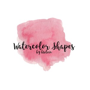 Watercolor Shapes Clip Art, Watercolor Splashes, Transparent PNG ...