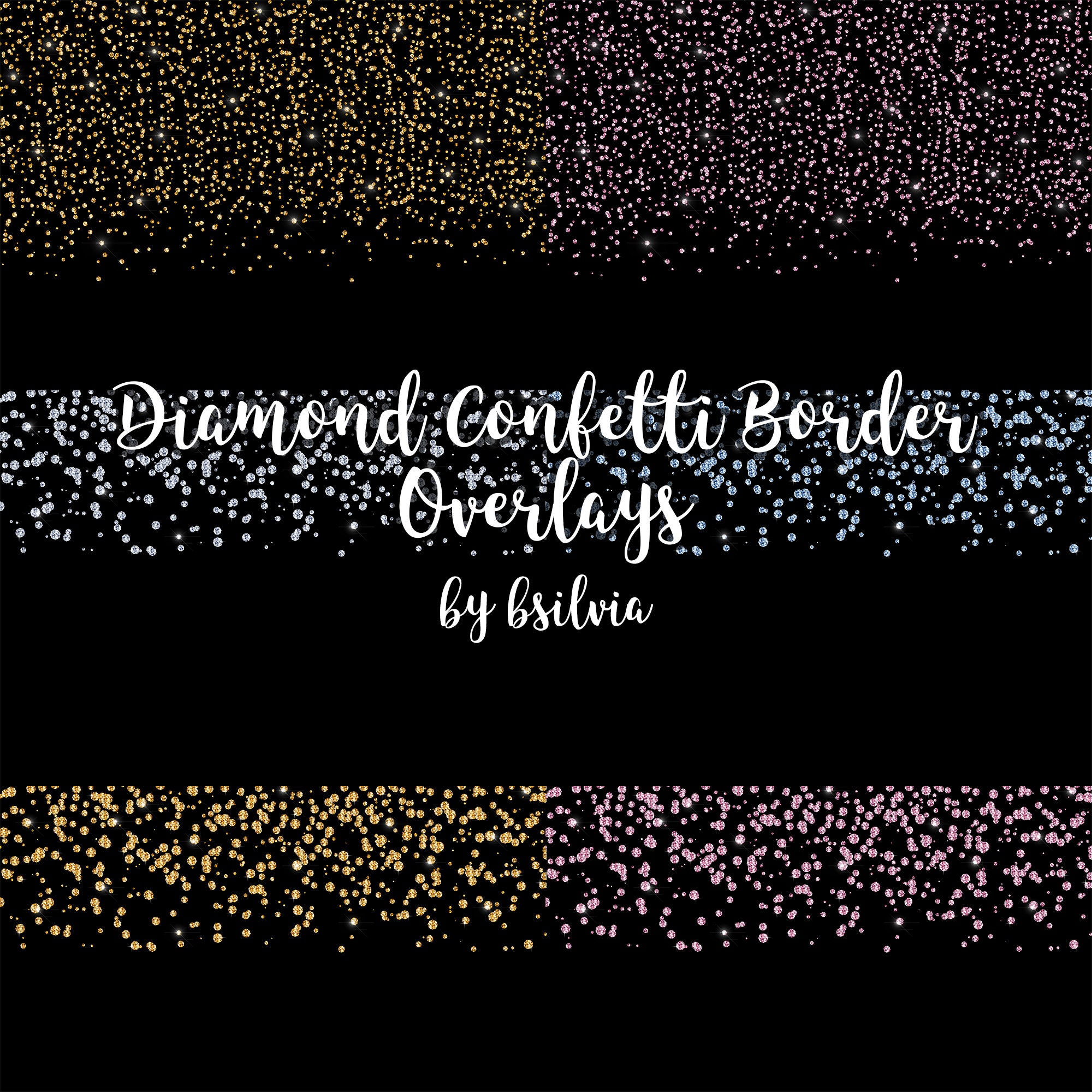 Diamond Confetti Overlays, Diamond Transparent PNG Files, Diamond ...
