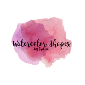 Watercolor Shapes Clip Art, Watercolor Splashes, Transparent PNG ...
