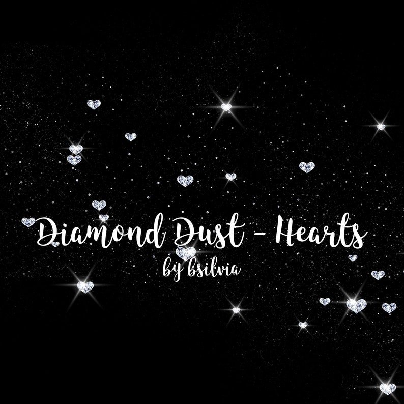 Diamond Dust, Hearts Diamond Dust Overlays, Valentine's Day Clip Art ...