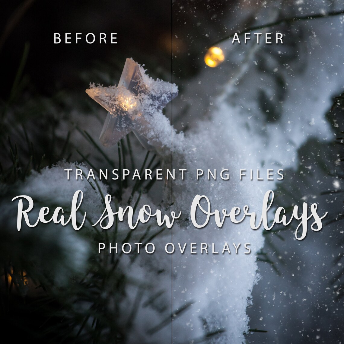 Real Snow Overlays Winter Overlays 25 Snow Overlays - Etsy