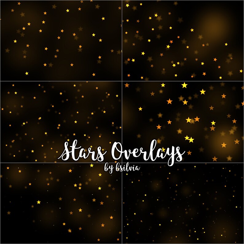 Gold Stars Overlays Gold Stars Bokeh Photo Overlays 18 JPG - Etsy