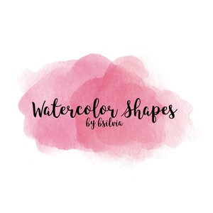 Watercolor Shapes Clip Art, Watercolor Splashes, Transparent PNG ...